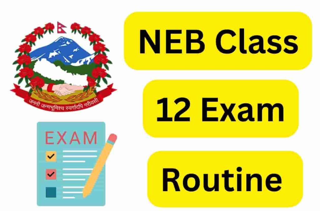 NEB Class 12 Revised Routine 2081 2082 Science Management 12 Routine
